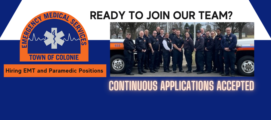 Apply Now! - COLONIE EMS
